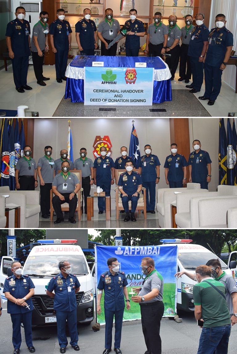 Ambulances for the PNP - AFPMBAI