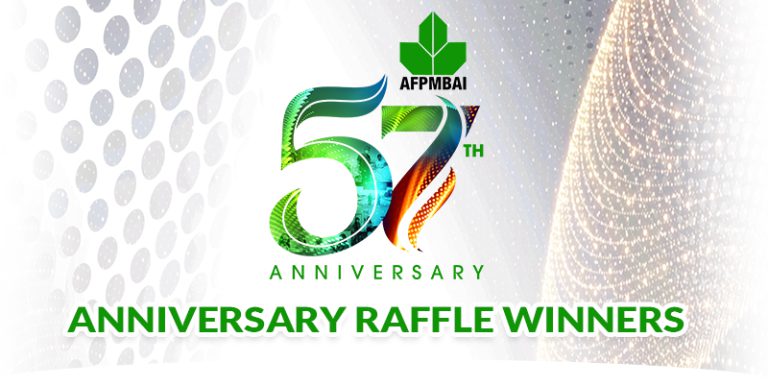57th Anniversary Raffle Winners - AFPMBAI