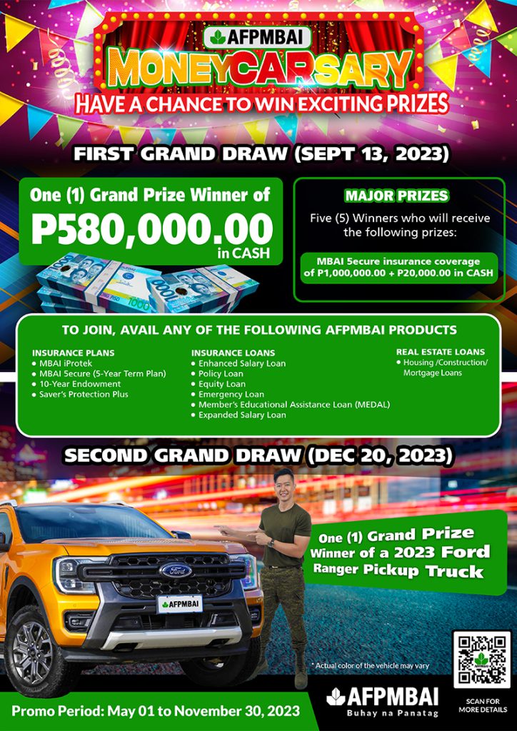 AFPMBAI MoneyCarSary Raffle Promo - AFPMBAI