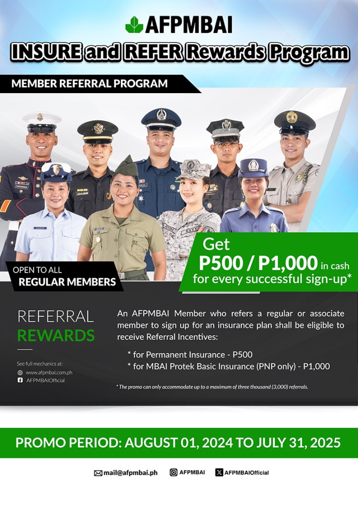 Insure and Refer Rewards Program (Member Referral Program) - AFPMBAI